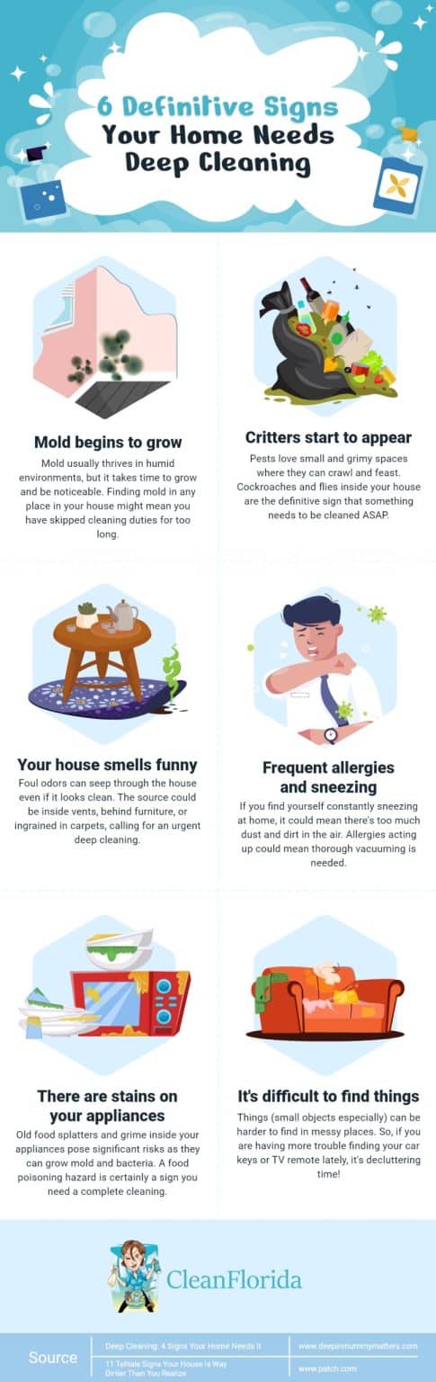 6 Definitive Signs Your Home Needs Deep Cleaning